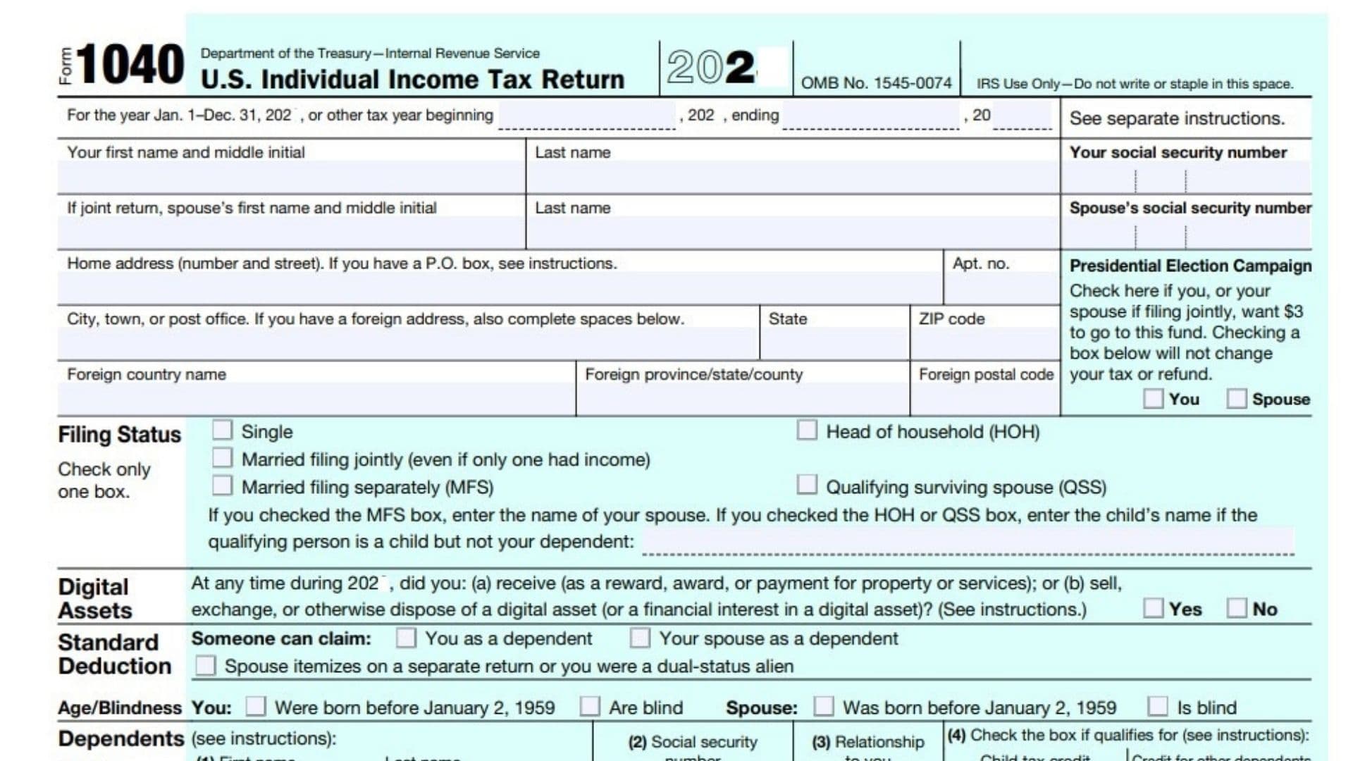 Form 1040 Instructions 2025 2026 Form 1040 Instructions 2025 2026