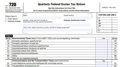 Form 720 Instructions 2025 - 2026