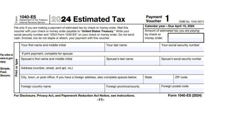 Form 1040-ES Instructions 2025 - 2026