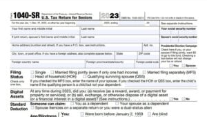 Form 1040-SR Instructions 2025 - 2026