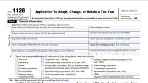 Form 1128 Instructions 2025 - 2026
