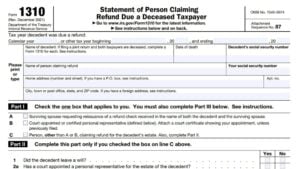 Form 1310 Instructions 2025 - 2026