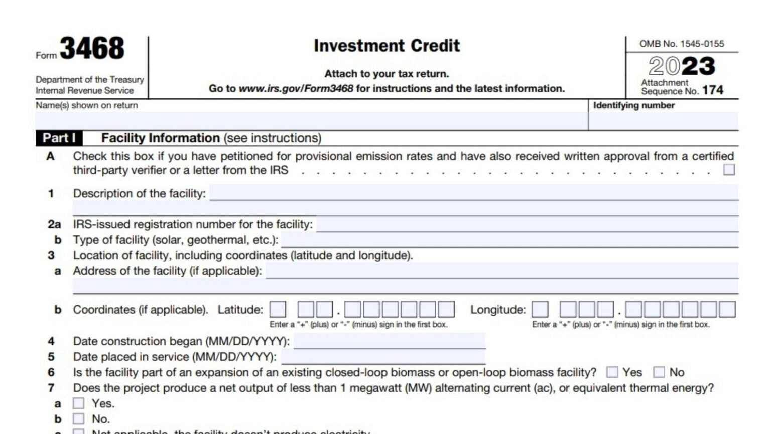Form 3468 Instructions 2025 - 2026