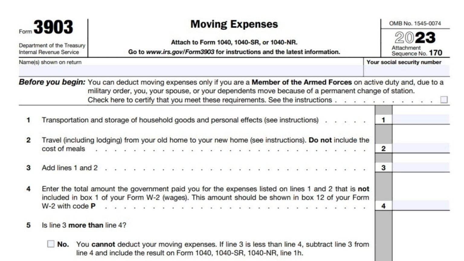 Form 3903 Instructions 2025 - 2026
