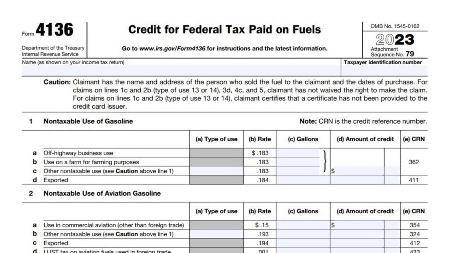 Form 4136 Instructions 2025 - 2026