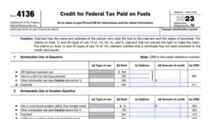 Form 4136 Instructions 2025 - 2026
