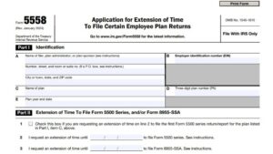 Form 5558 Instructions 2025 - 2026