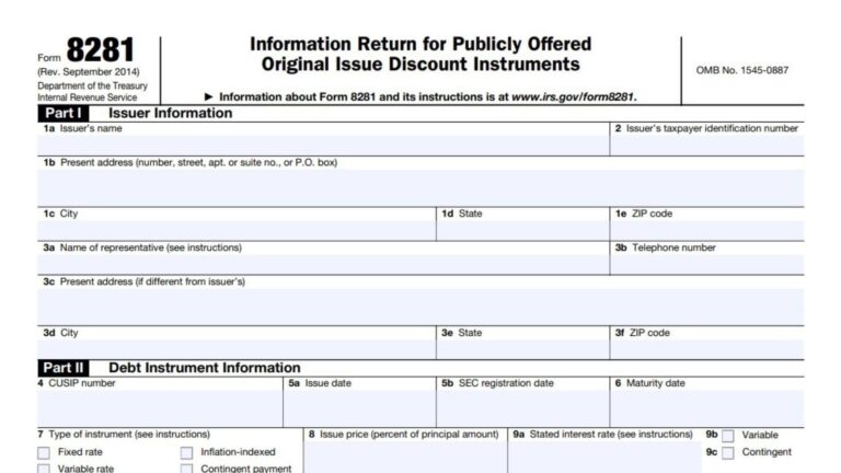 Form 8281 Instructions 2025 - 2026