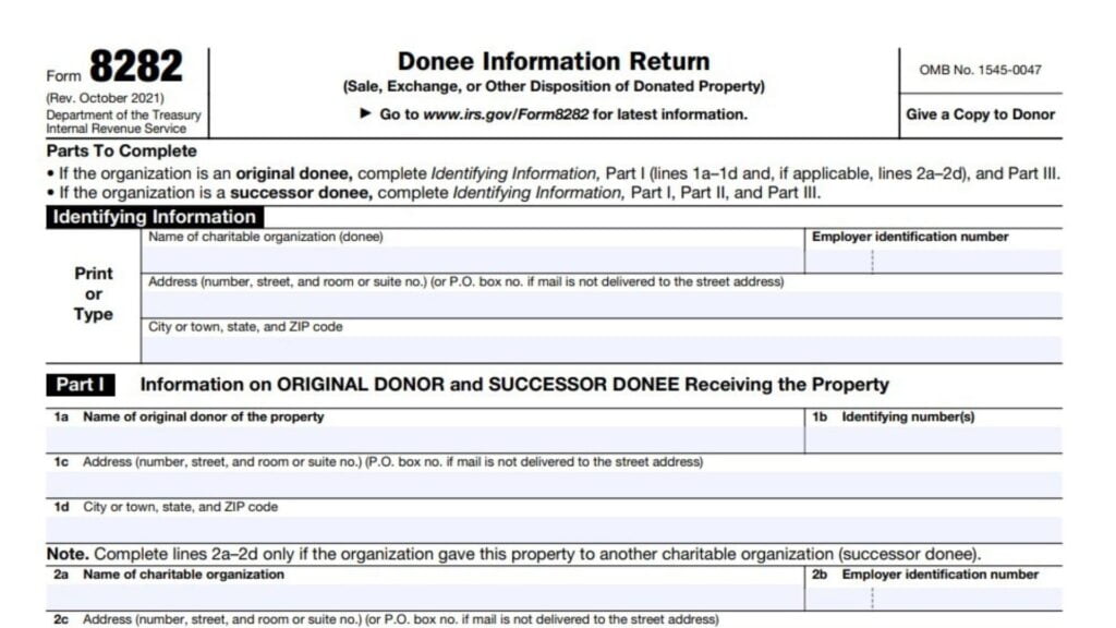 Form 8282 Instructions 2025 - 2026