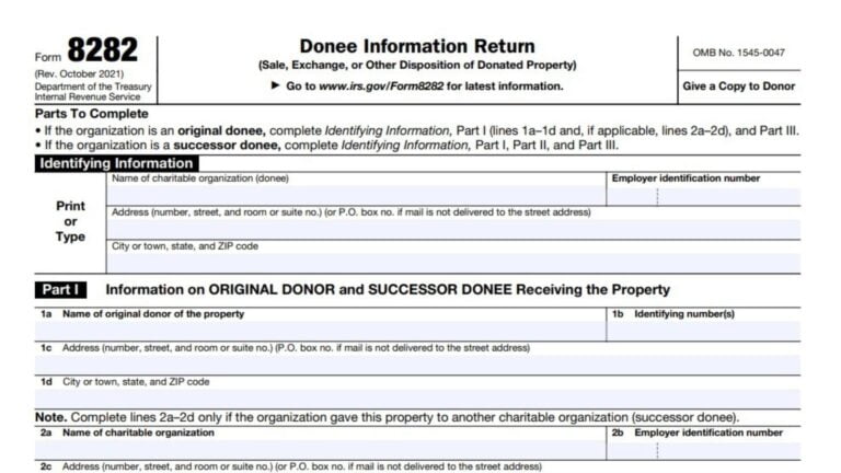 Form 8282 Instructions 2025 - 2026