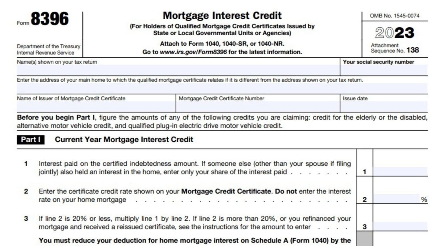 Form 8396 Instructions 2025 - 2026