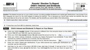 Form 8814 Instructions 2025 - 2026
