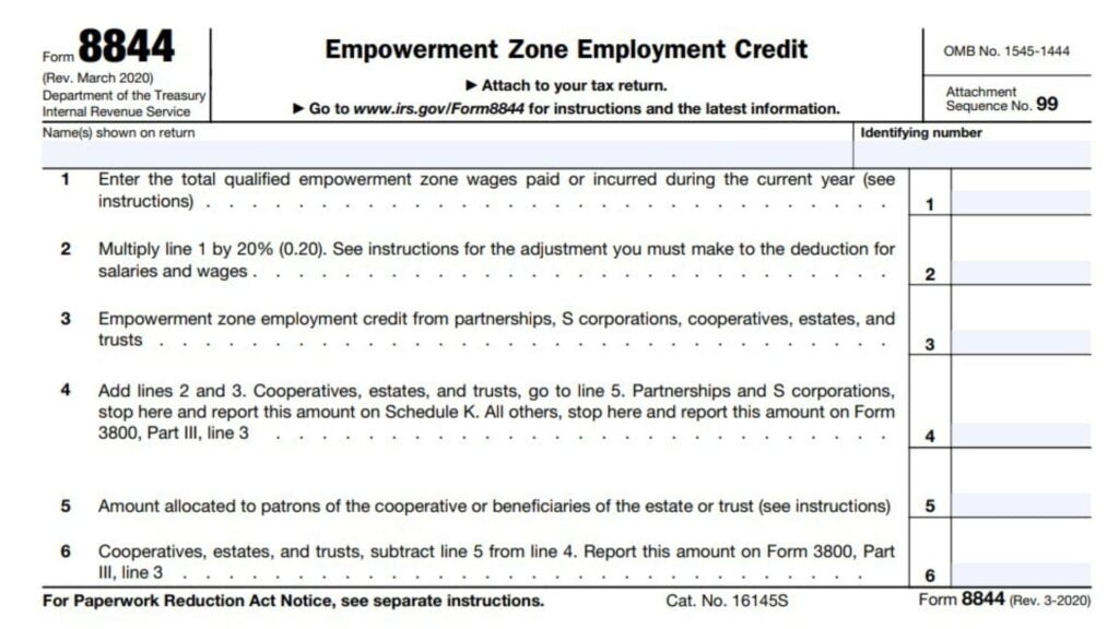 Form 8844 Instructions 2025 - 2026