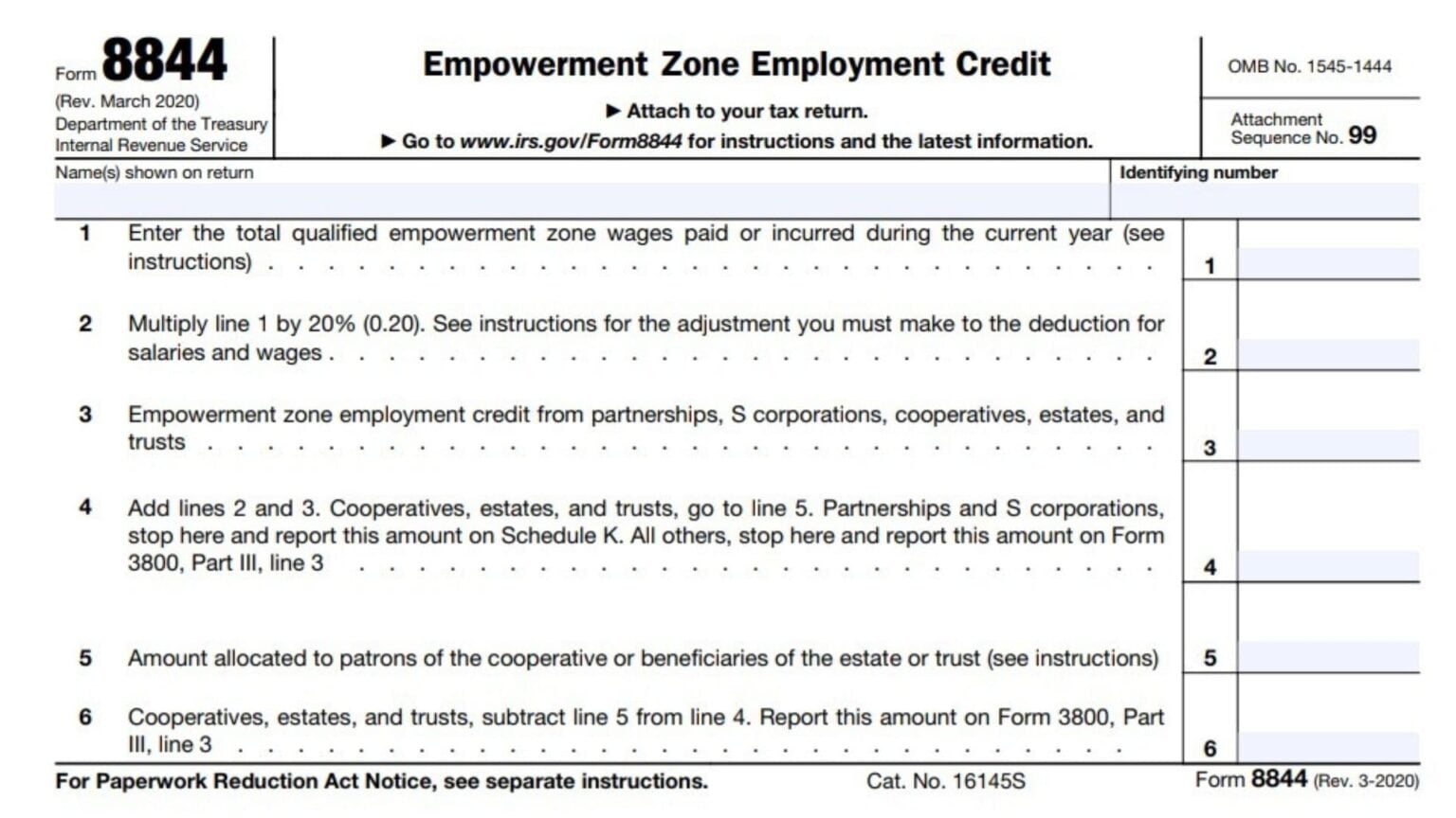Form 8844 Instructions 2025 - 2026
