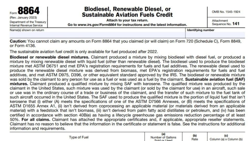 Form 8864 Instructions 2025 - 2026