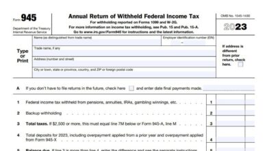 Form 945 Instructions 2025 - 2026