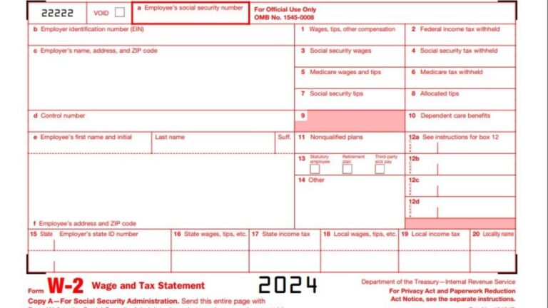 Form W-2 Instructions 2025 - 2026