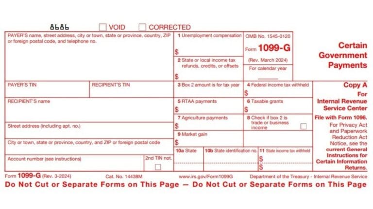 Form 1099-G Instructions 2025 - 2026