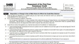 Form 5405 Instructions 2024 - 2025