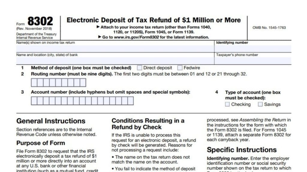 Form 8302 Instructions 2025 - 2026