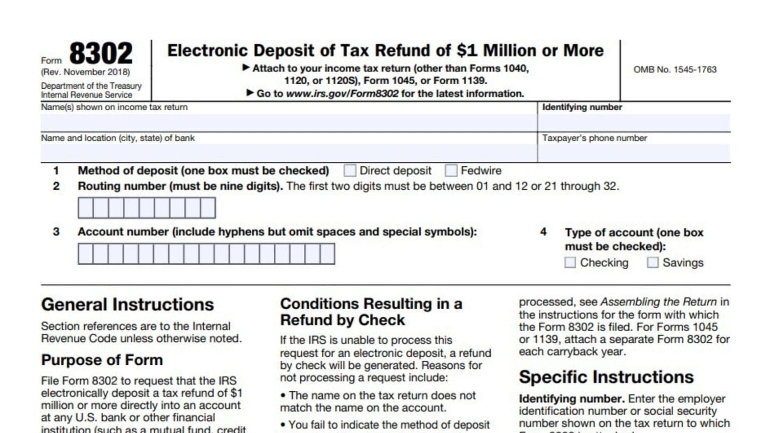 Form 8302 Instructions 2025 - 2026