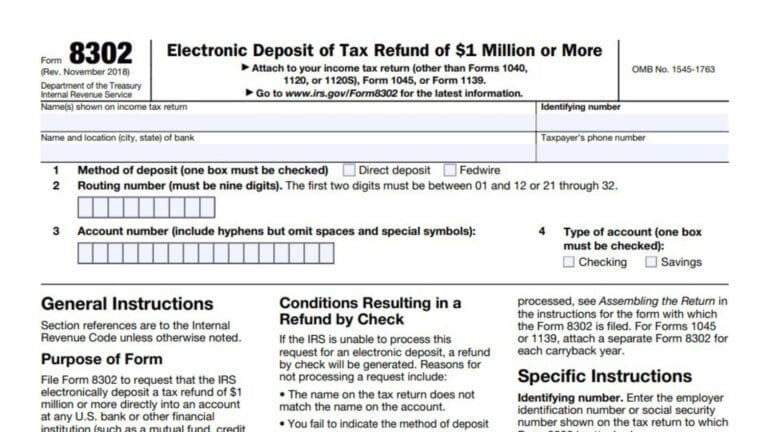 Form 8302 Instructions 2025 - 2026