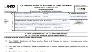Form 8453 Instructions 2025 - 2026