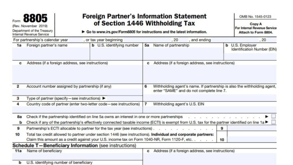 Form 8805 Instructions 2024 - 2025 Form 8805 Instructions 2024 - 2025