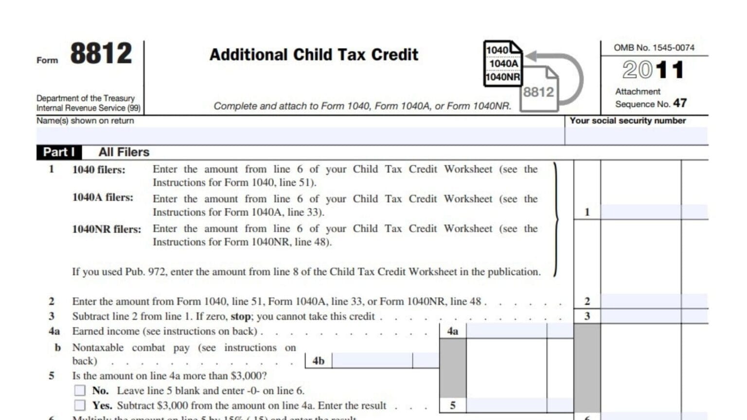 Form 8812 Instructions 2025 - 2026