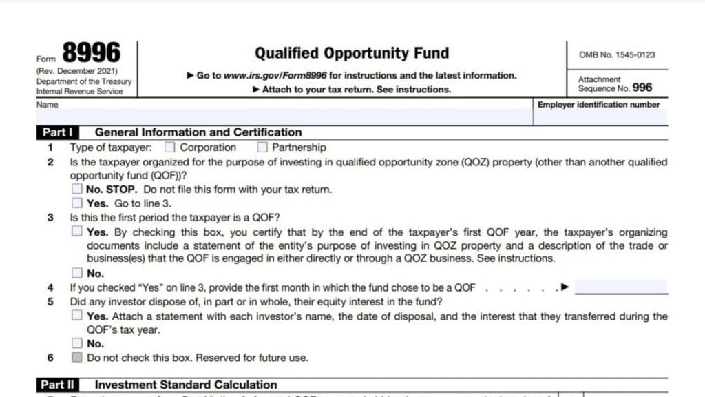 Form 8996 Instructions 2025 - 2026
