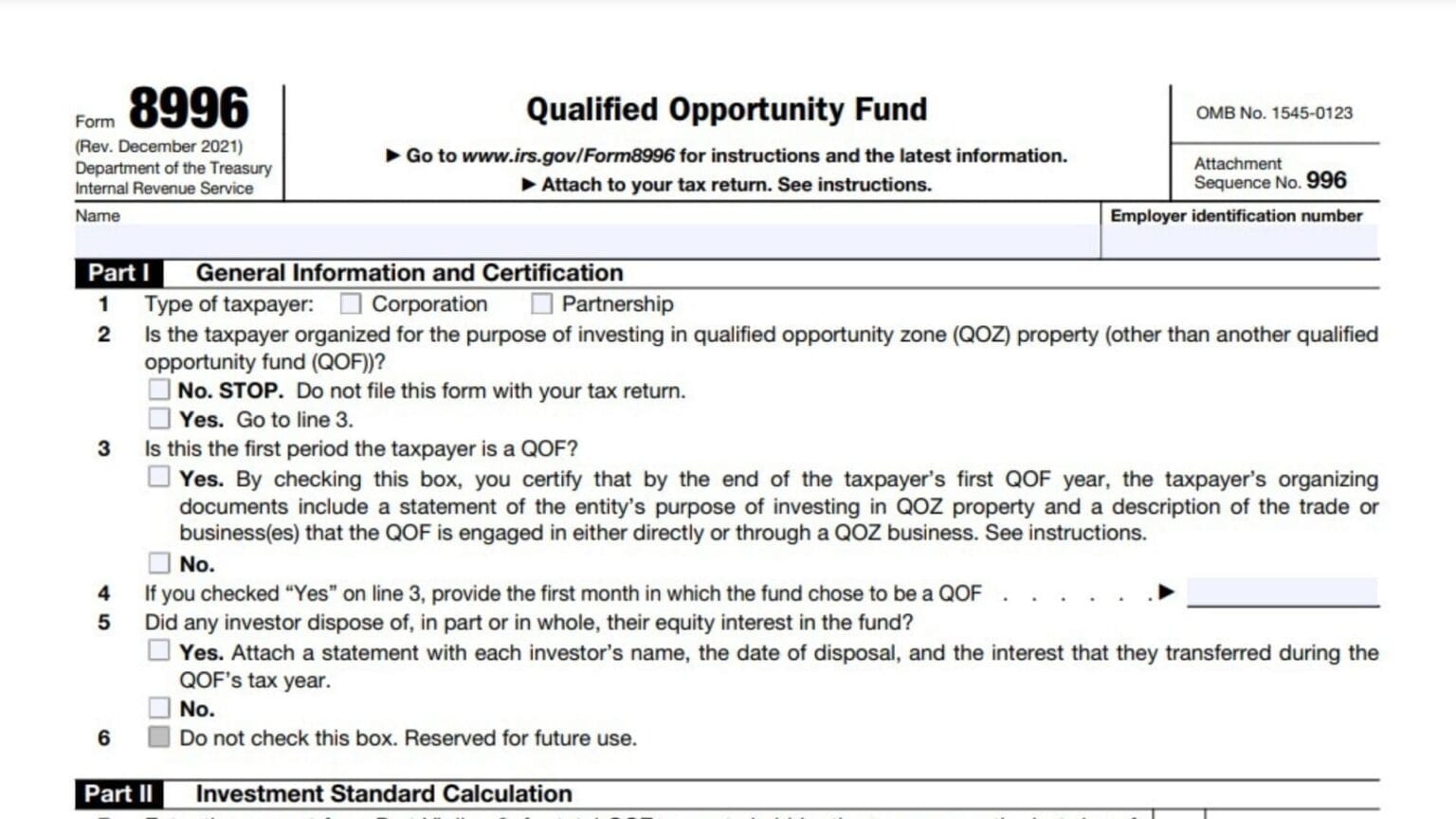 Form 8996 Instructions 2025 - 2026
