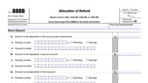 Form 8888 Instructions 2025 - 2026
