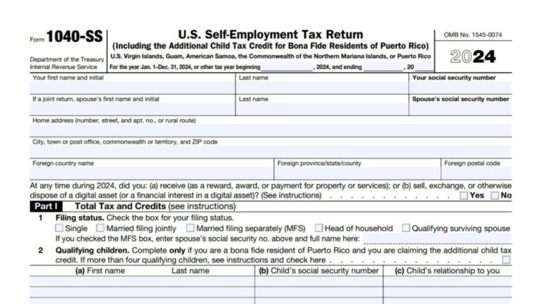 Form 1040-SS Instructions 2025 - 2026