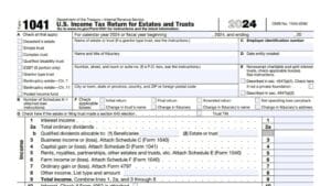 Form 1041 Instructions 2025 - 2026