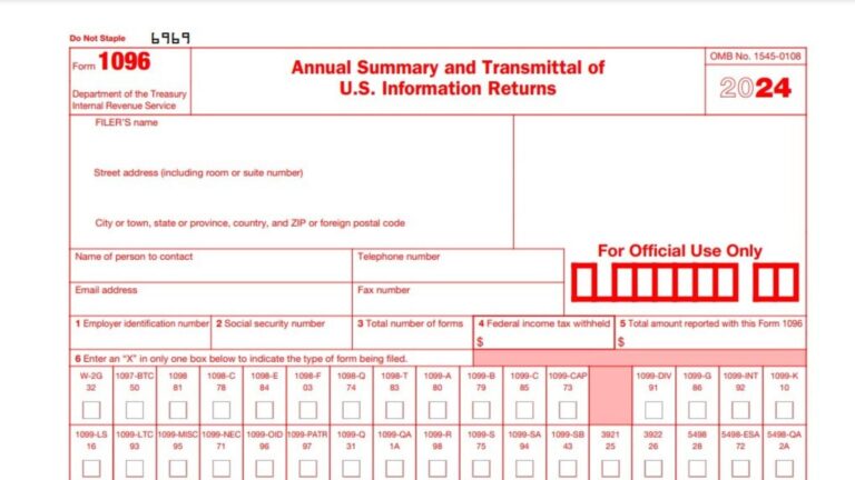 Form 1096 Instructions 2025 - 2026