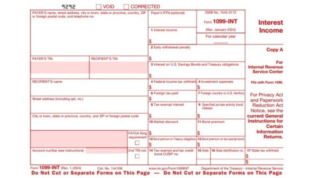 Form 1099-INT Instructions 2025 - 2026