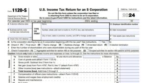 Form 1120S Instructions 2025 - 2026