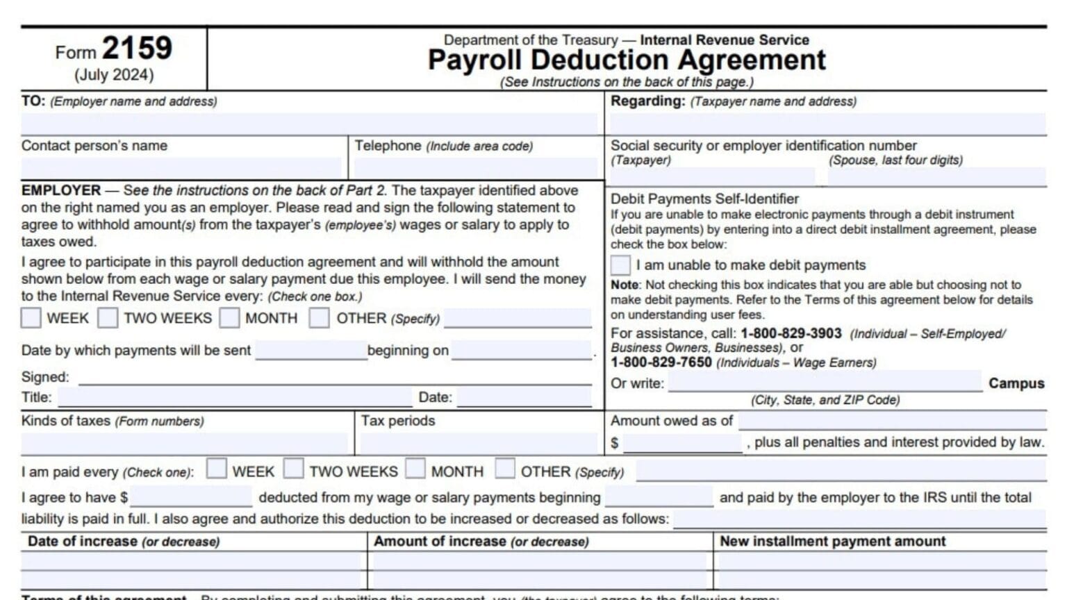Form 2159 Instructions 2025 - 2026