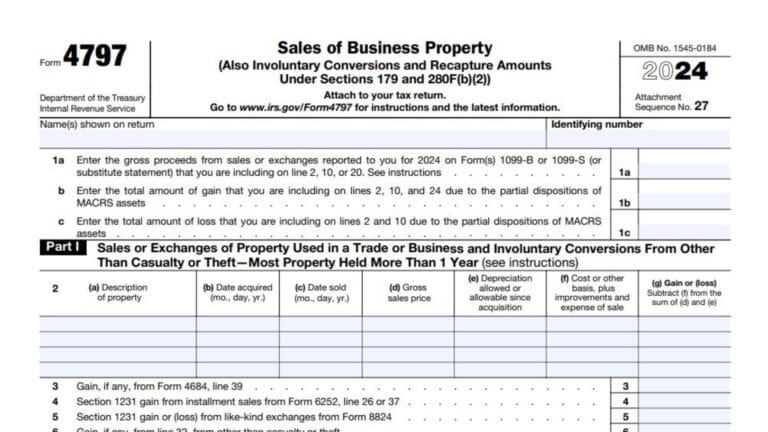 Form 4797 Instructions 2025 - 2026