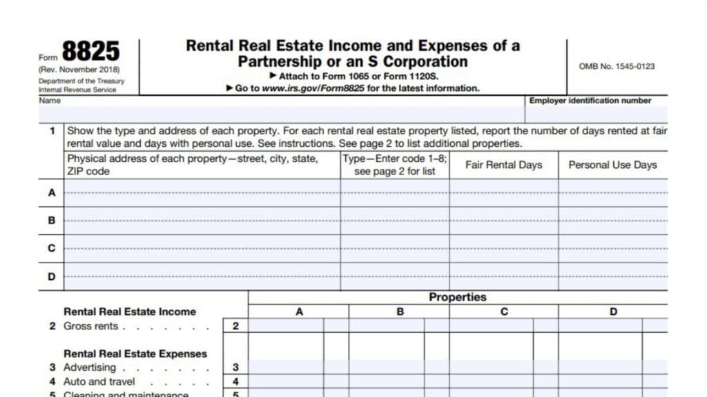 Form 8825 Instructions 2025 - 2026
