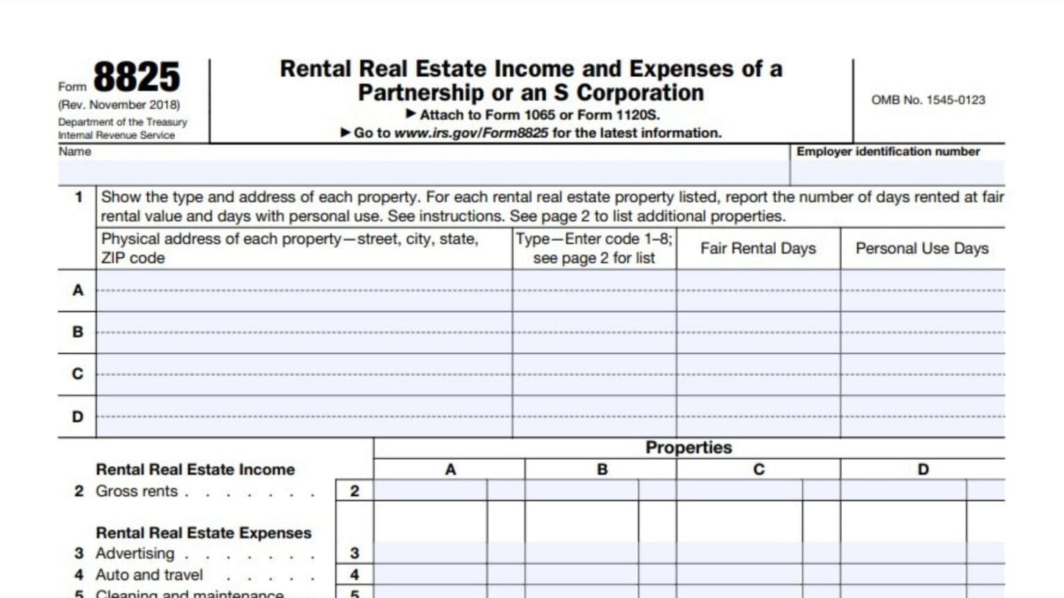 Form 8825 Instructions 2025 - 2026