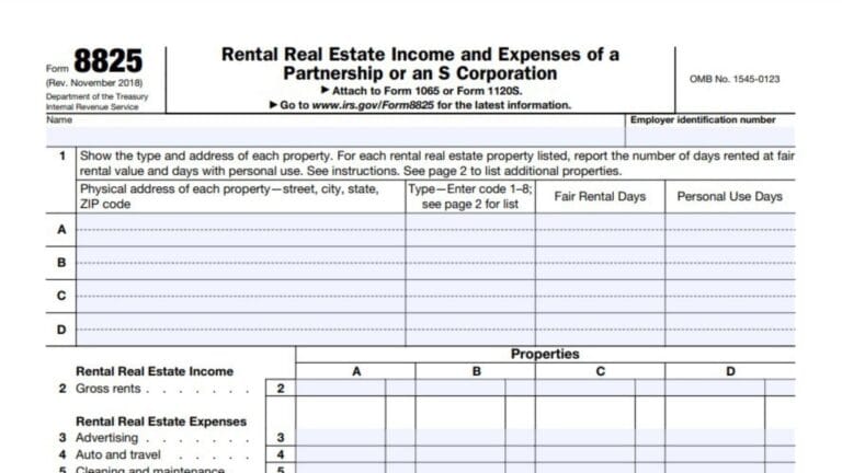 Form 8825 Instructions 2025 - 2026