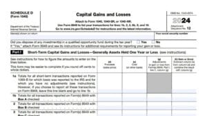 Schedule D (Form 1040) Instructions 2025 - 2026