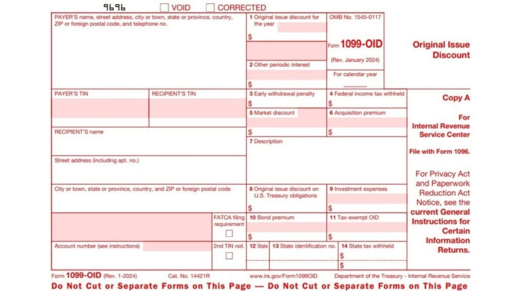 Form 1099-OID Instructions 2025 - 2026