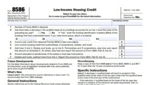 Form 8586 Instructions 2025 - 2026