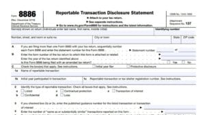 Form 8886 Instructions 2025 - 2026