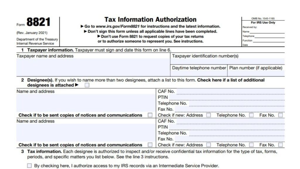 Form 8821 Instructions 2025 - 2026