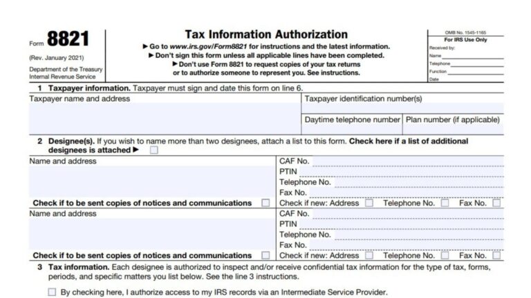Form 8821 Instructions 2025 - 2026