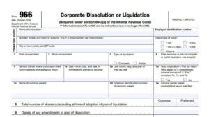 Form 966 Instructions 2025 - 2026