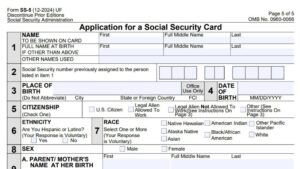 Form SS-5 Instructions 2025 - 2026